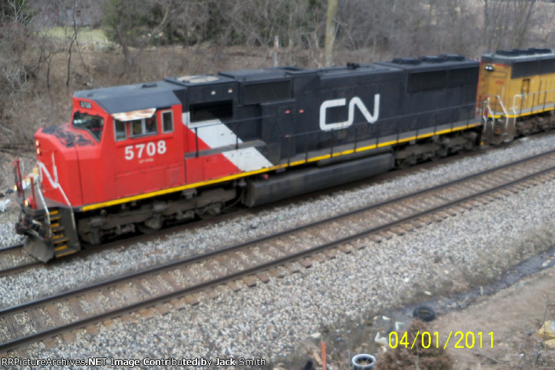 CN 5708 & UP 4314